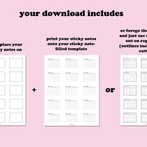 PRINTABLE Simplifed Word Count Tracker 1.5" X 2" Sticky Notes for ...