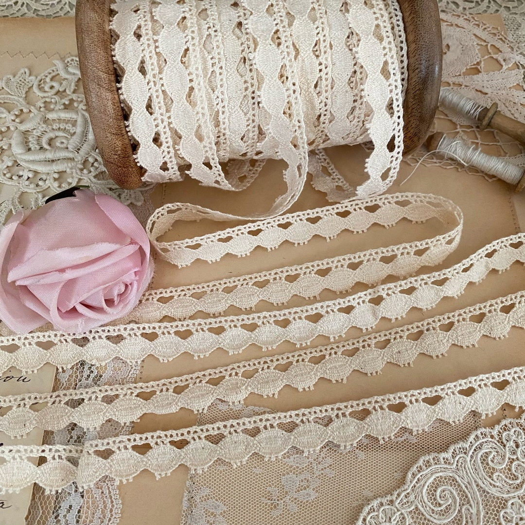 Vintage Turtle Braid Edging Lace Crochet Cluny Doll Lace Trim by the ...