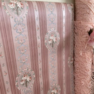 Vintage Victorian Floral Rose Wallpaper by the Yard - Etsy