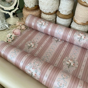 Vintage Victorian Floral Rose Wallpaper by the Yard - Etsy