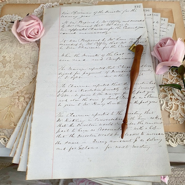 Antique Ledger Paper - Etsy