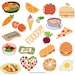 75 FOOD PLANNER Stickers PNG Digital Printable Pizza Cricut Dessert ...