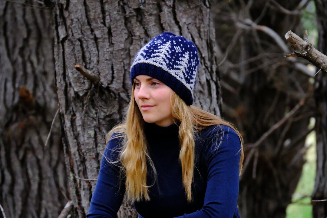 Sacandaga Hat Knitting Pattern: Pine Tree Colorwork, Adult Size (PDF ...