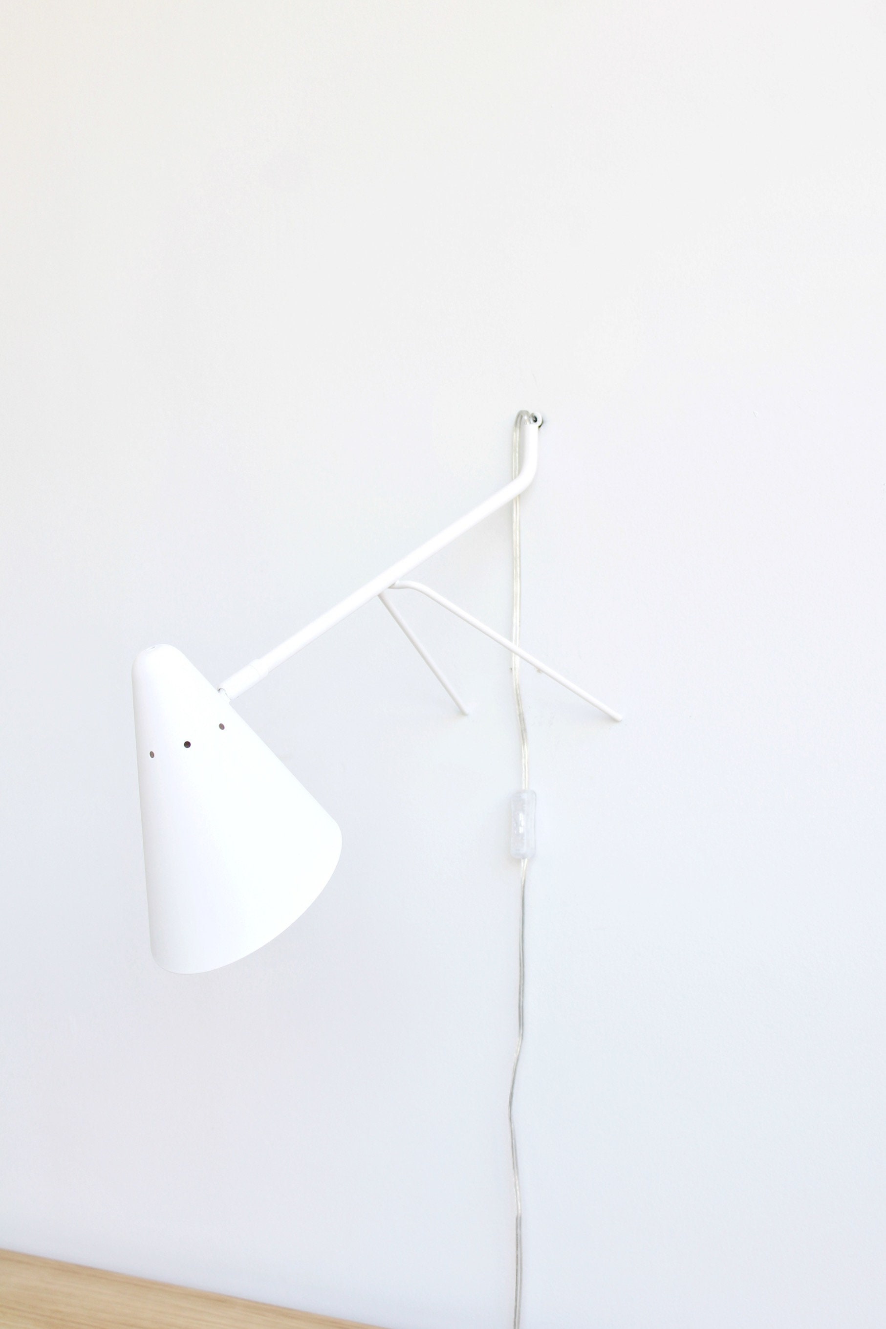 Mid Century Style Desk Wall Lamp White Table Light Fixture - Etsy