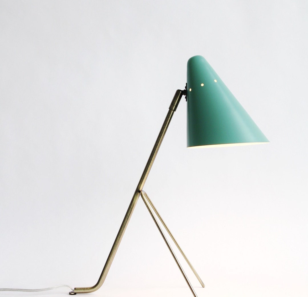 Mid Century Style Desk Wall Lamp Turquoise Table Light Fixture - Etsy
