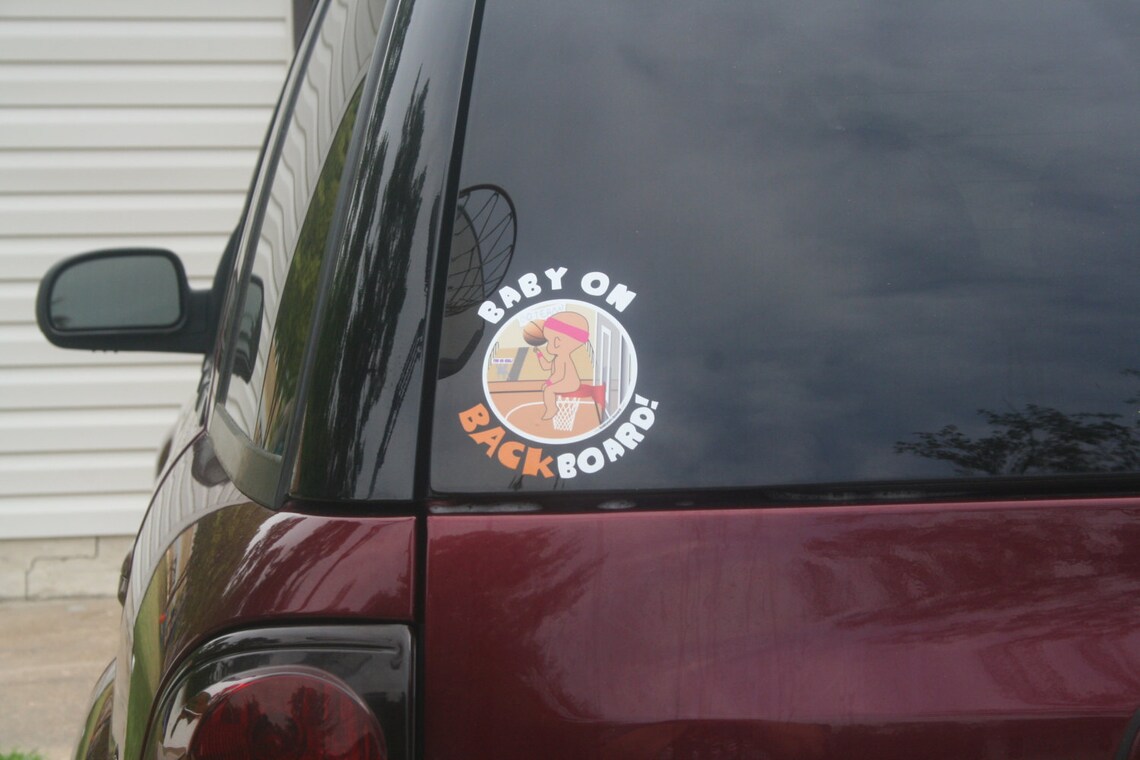 Baby on Backboard (basketball) - Etsy