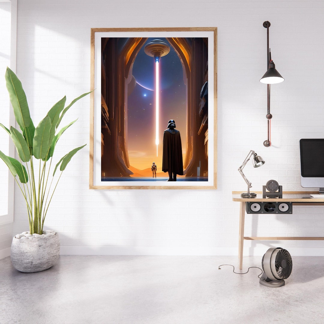 Galaxy Villian Digital Wall Art Space Inspired Other World Printable ...