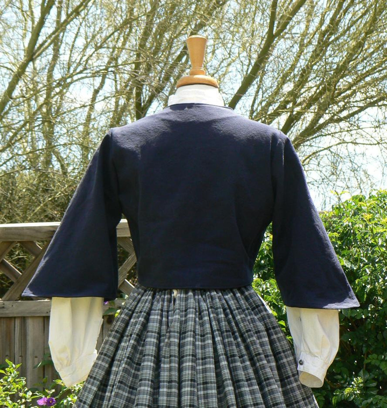 Victorian Short Bolero Jacket Civil War Zoauve Historical Costume - Etsy