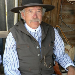 Western Cowboy Vest Victorian Ranch Waistcoat Historical Costume - Etsy