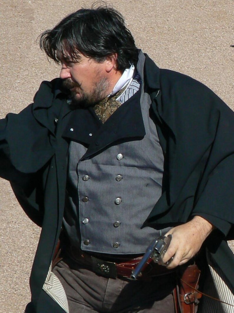 Steampunk Victorian Waistcoat Vest Suiting LARP Cowboy Stripe - Etsy