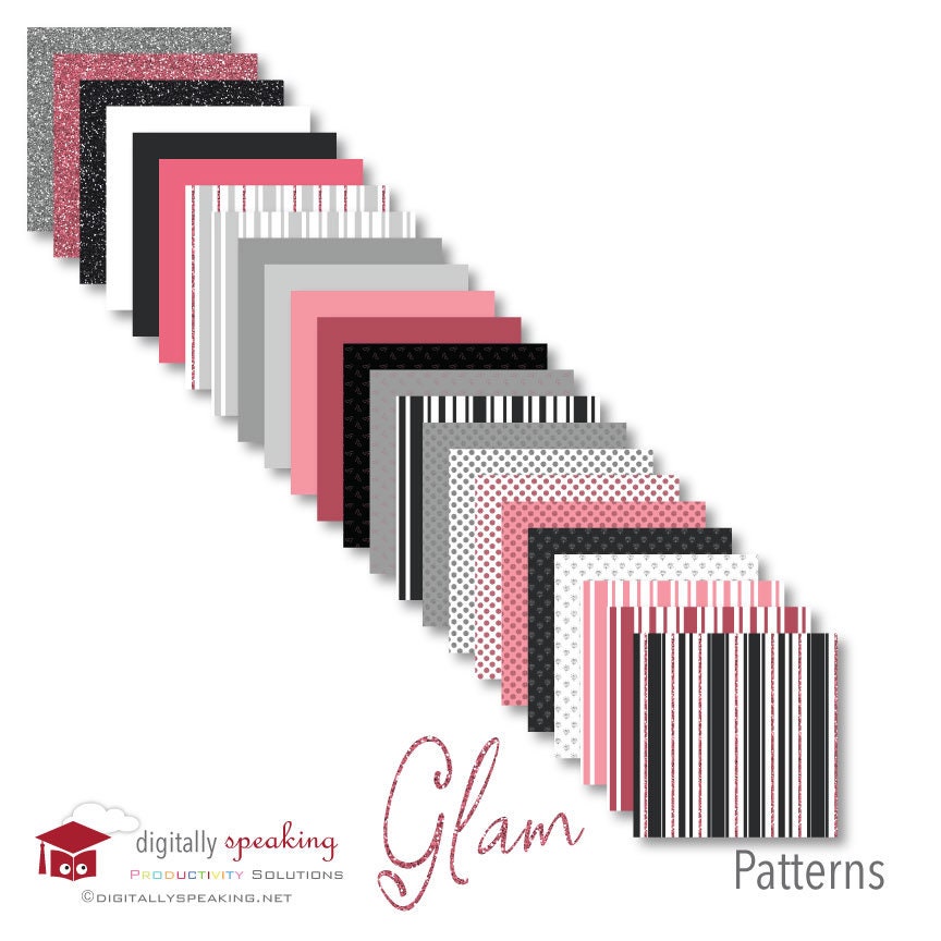 Glam Digital Colors and Patterns - Etsy