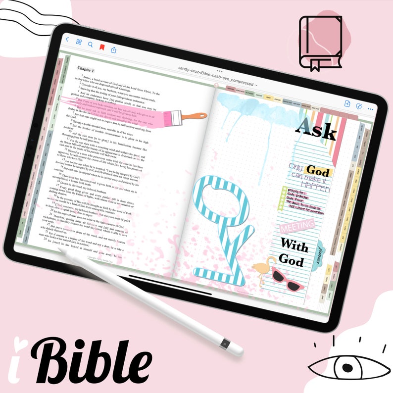 Digital Bible | Digital Journaling Bible for Goodnotes 5 | KJV Digital ...