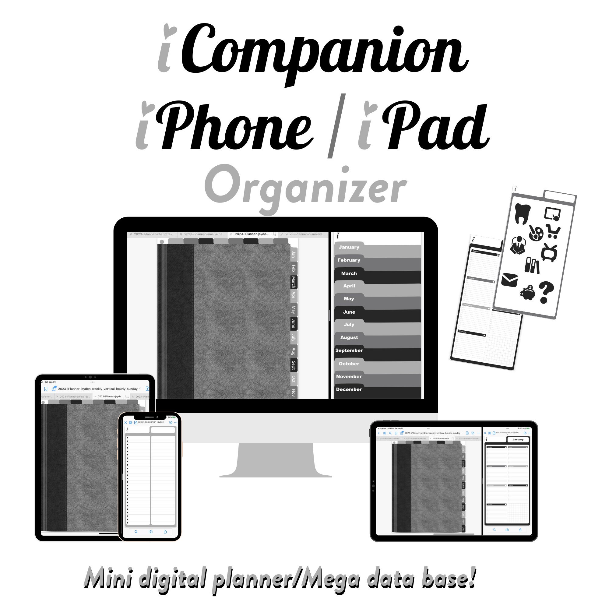 Goodnotes Digital Planner Organizer Companion for iPhone or iPad ...