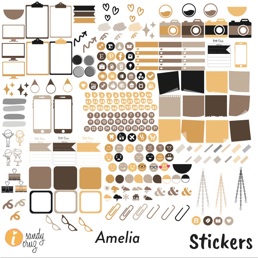 Digital Planner Stickers, Dashboards, and Covers | Goodnotes and PNG ...