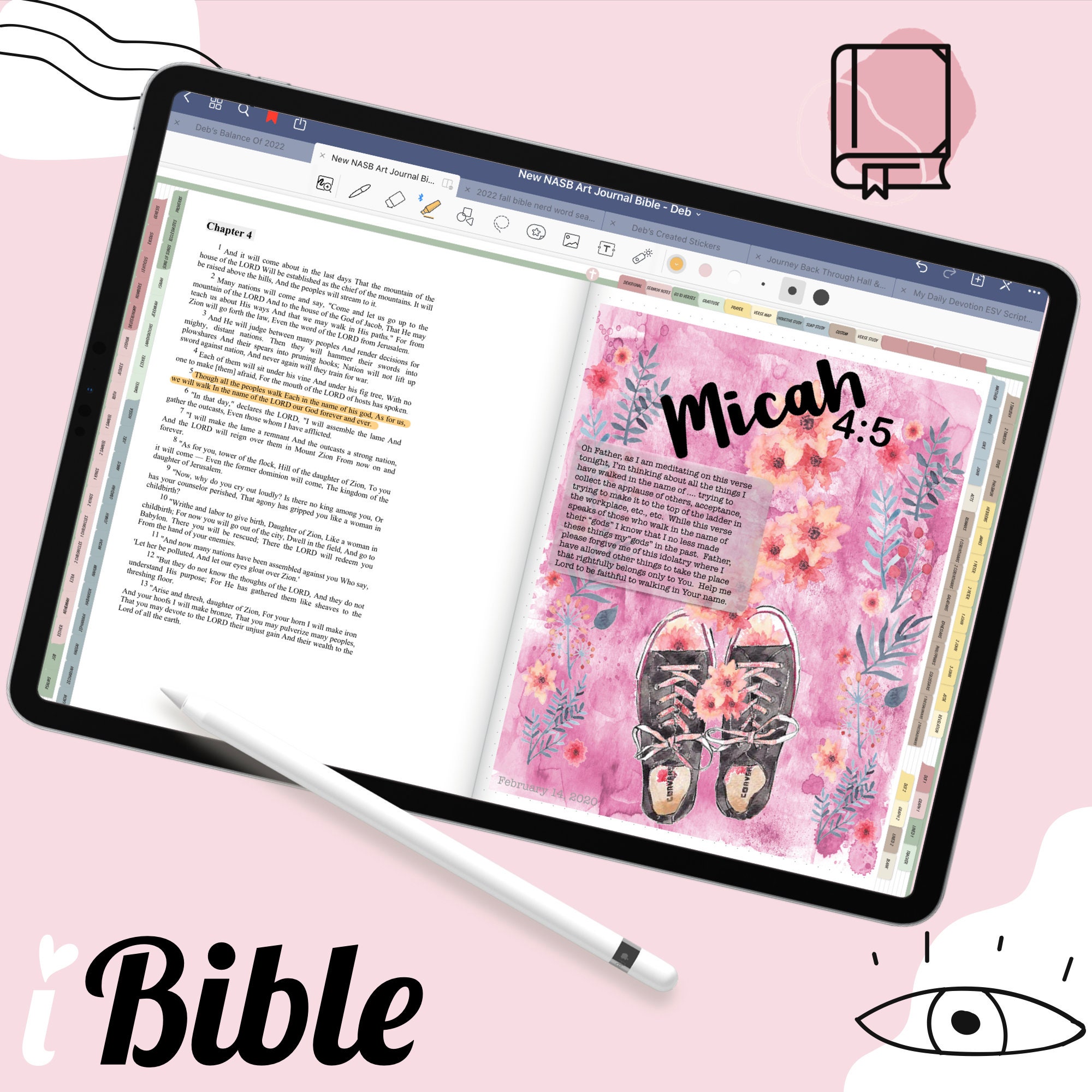 Digital Bible | Digital Journaling Bible for Goodnotes 5 | KJV Digital ...