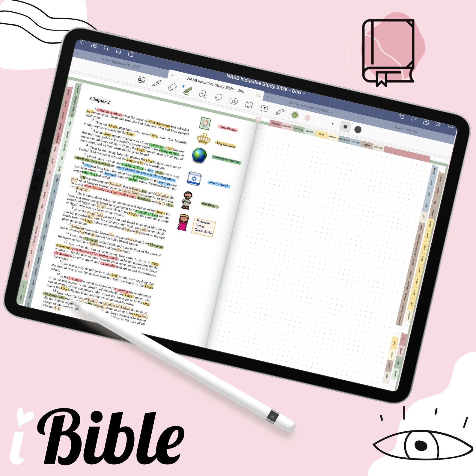 Digital Bible | Digital Journaling Bible for Goodnotes 5 | KJV Digital ...