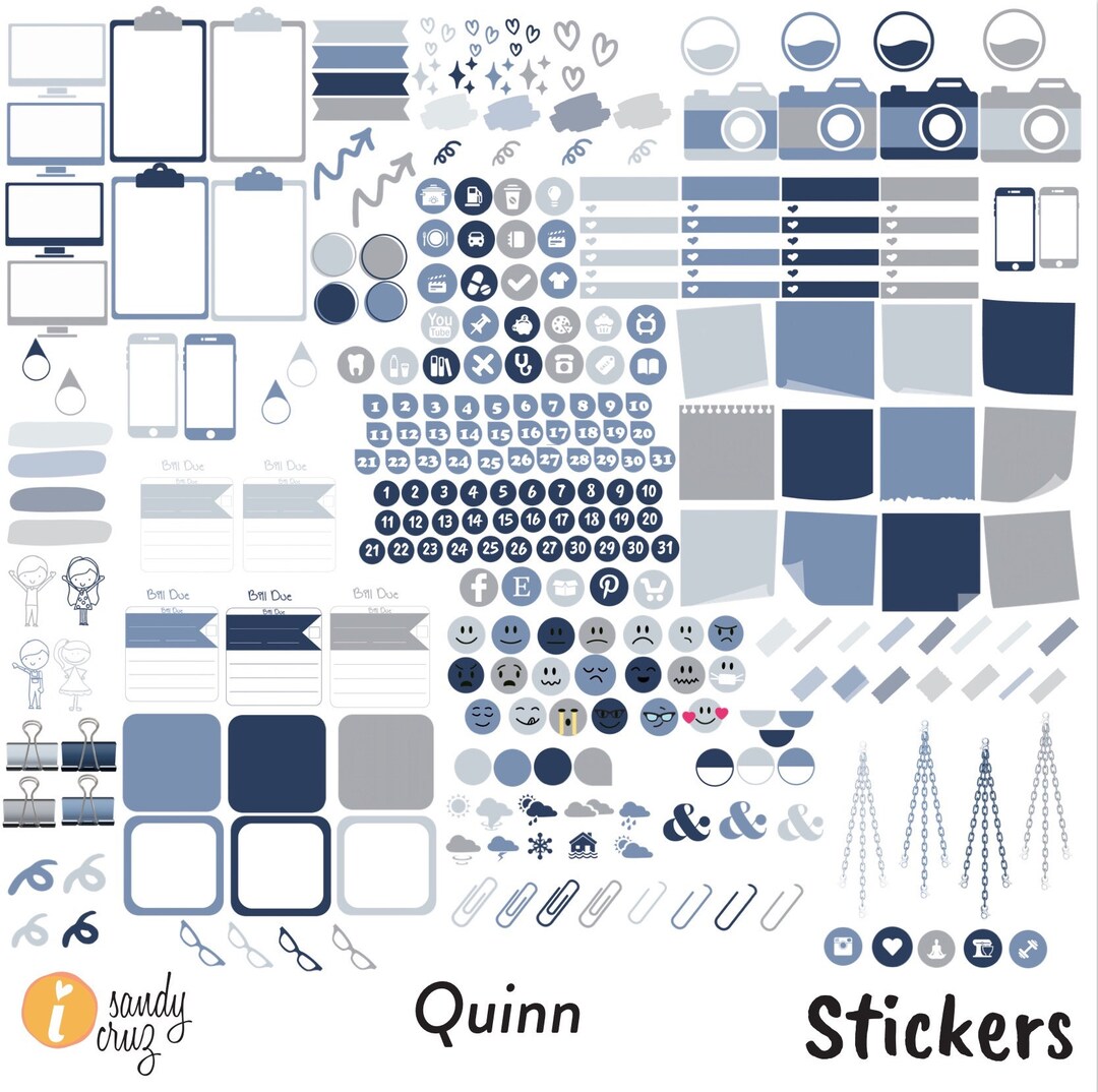 Digital Planner Stickers, Dashboards, and Covers | Goodnotes and PNG ...