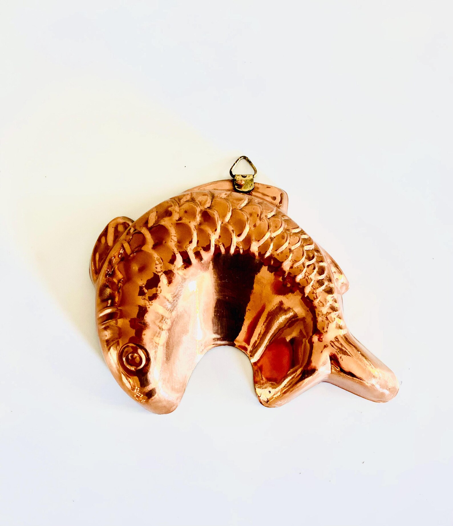 Vintage 1950s Solid Copper Fish Mold. Country Cottage Decor. Kitchen ...