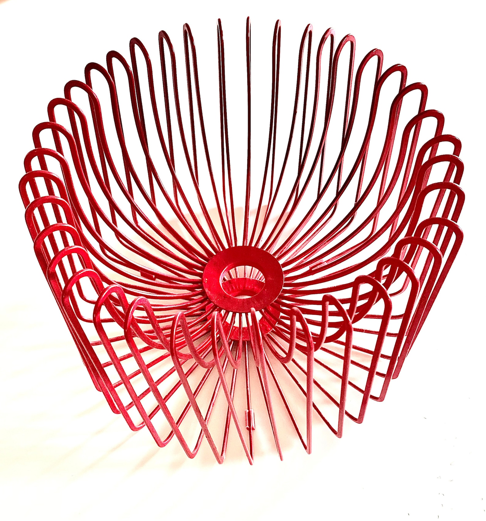 Ikea red Fruit Bowl by Swedish Designer Ehlen Johansson. MCM Metal ...