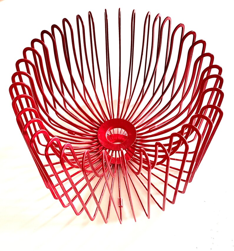 Ikea red Fruit Bowl by Swedish Designer Ehlen Johansson. MCM Metal ...