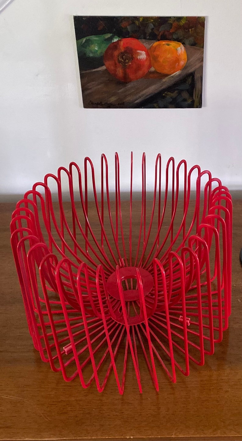 Ikea red Fruit Bowl by Swedish Designer Ehlen Johansson. MCM Metal ...