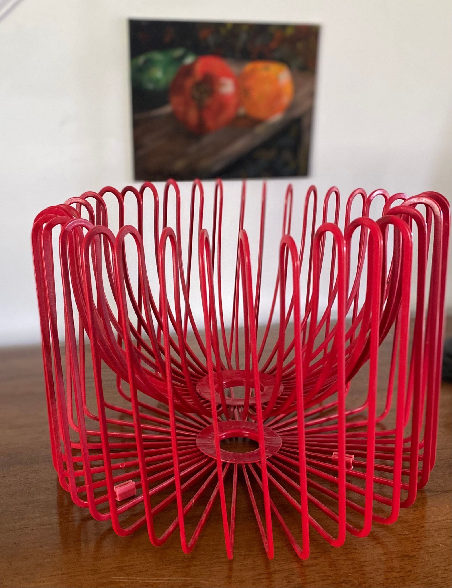 Ikea red Fruit Bowl by Swedish Designer Ehlen Johansson. MCM Metal ...