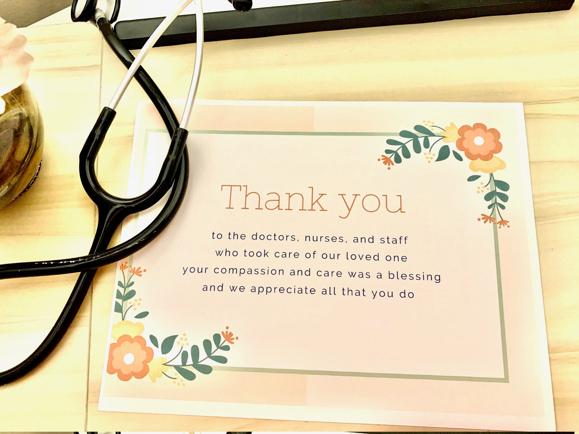 Healthcare Thank You Card - Etsy