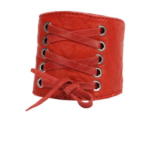 Victorian Leather Cuff in Black| Rust| Chocolate Brown & Red by Anat ...