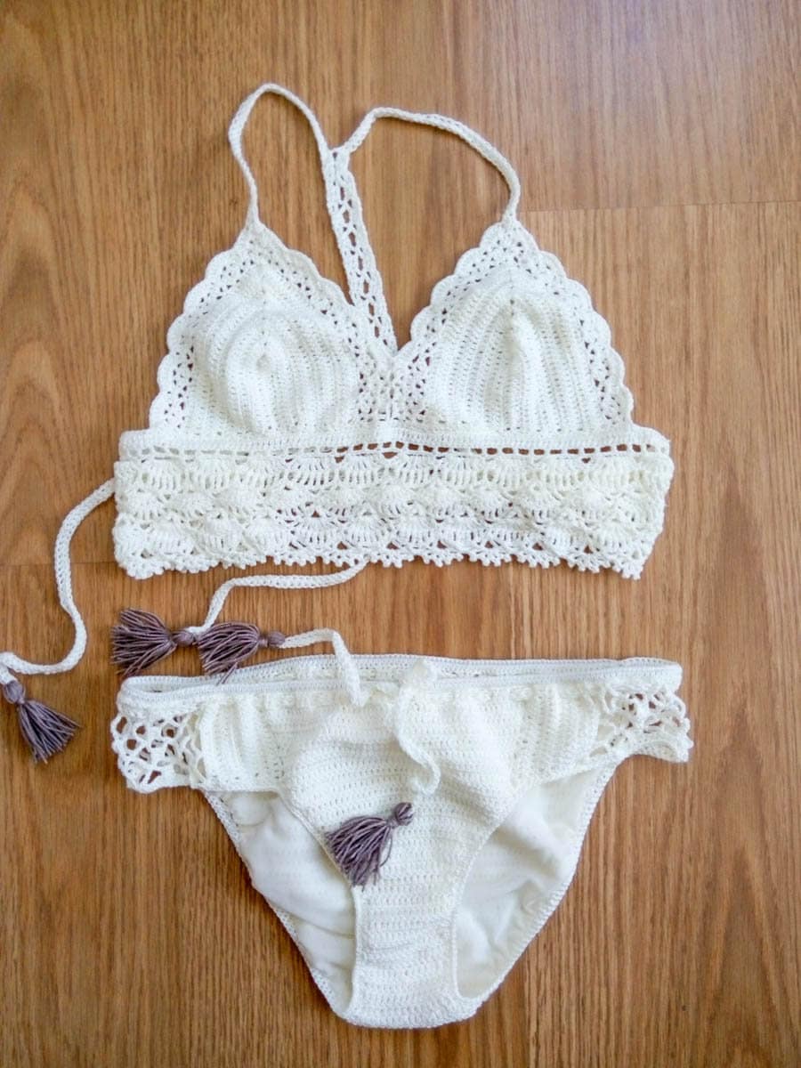 Crochet Bikini Crochet Bathing Suit Crocheted Swimsuit - Etsy