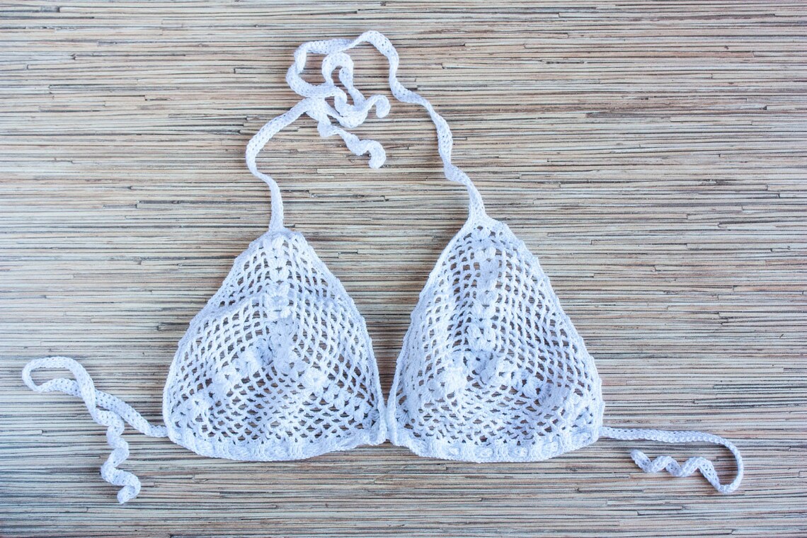Seethrough Swimsuit Crochet Bikini Thong Bikini Set Mesh Bikini Hot ...