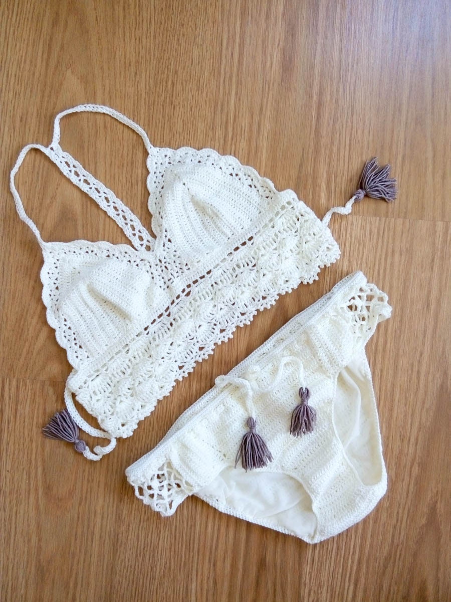 Crochet Bikini Crochet Bathing Suit Crocheted Swimsuit - Etsy