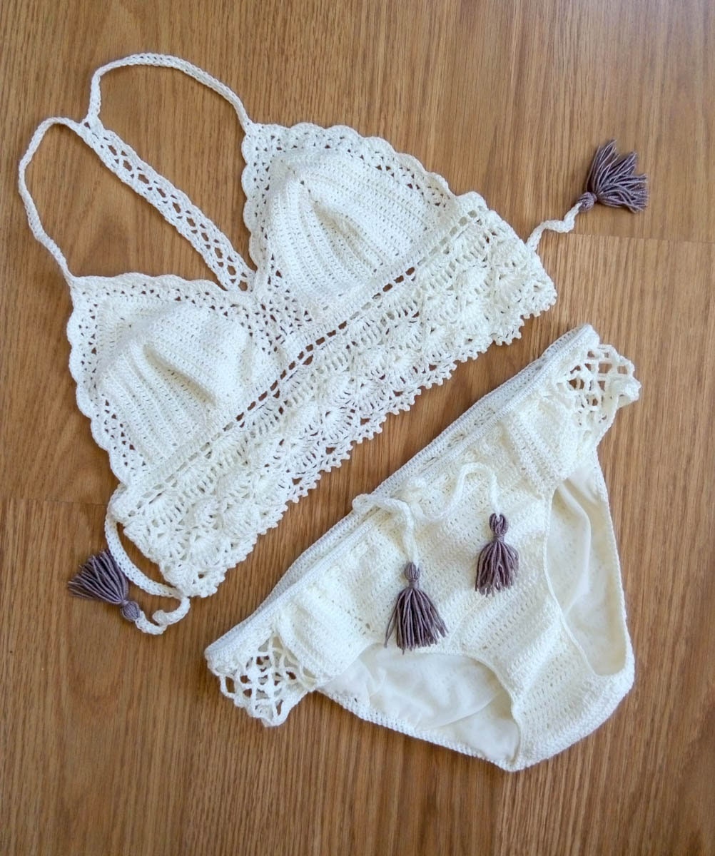 Crochet Bikini Crochet Bathing Suit Crocheted Swimsuit - Etsy