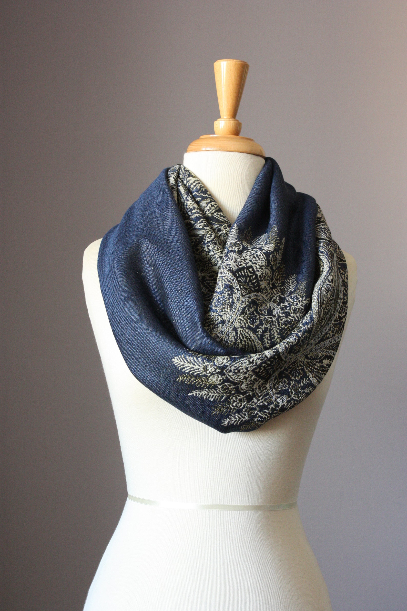 Fast Shipping Winter Scarf Midnight Blue Scarf Pashmina - Etsy