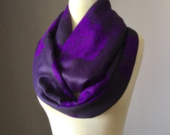 Dark Purple Scarf - Etsy