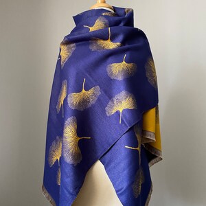Yellow Winter Scarf , Luxuriously Soft Shawl for Woman, Large Blanket ...