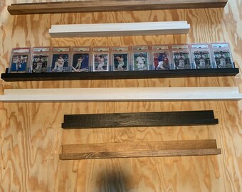 24 Card Display Shelf Graded Cards Card Shelf Sports - Etsy
