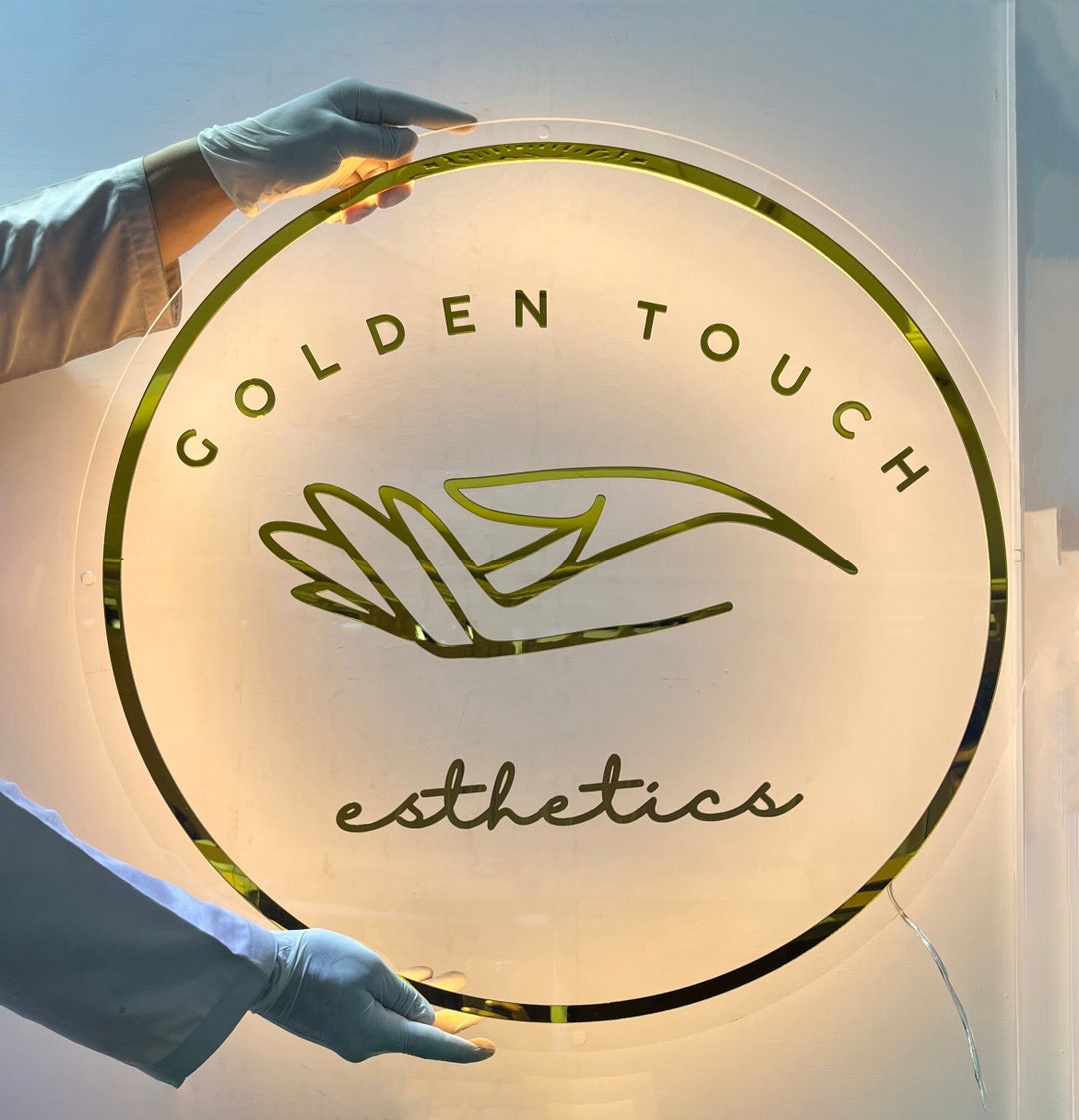 Custom Backlit Sign Acrylic Sign Illuminated Logo Sign Round Acrylic ...