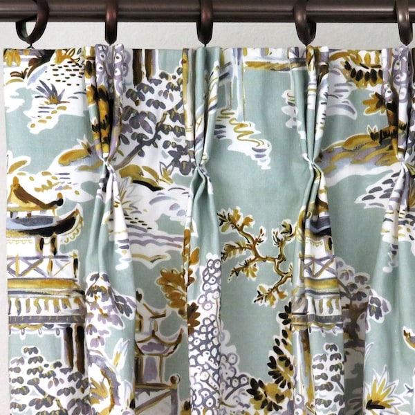 Pinch Pleat Drapes for Traverse Rods - Etsy