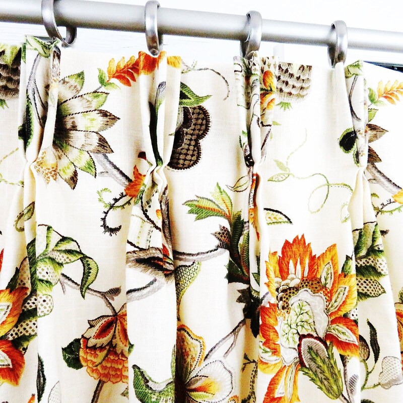 Pinch Pleat Drapes for Traverse Rods - Etsy