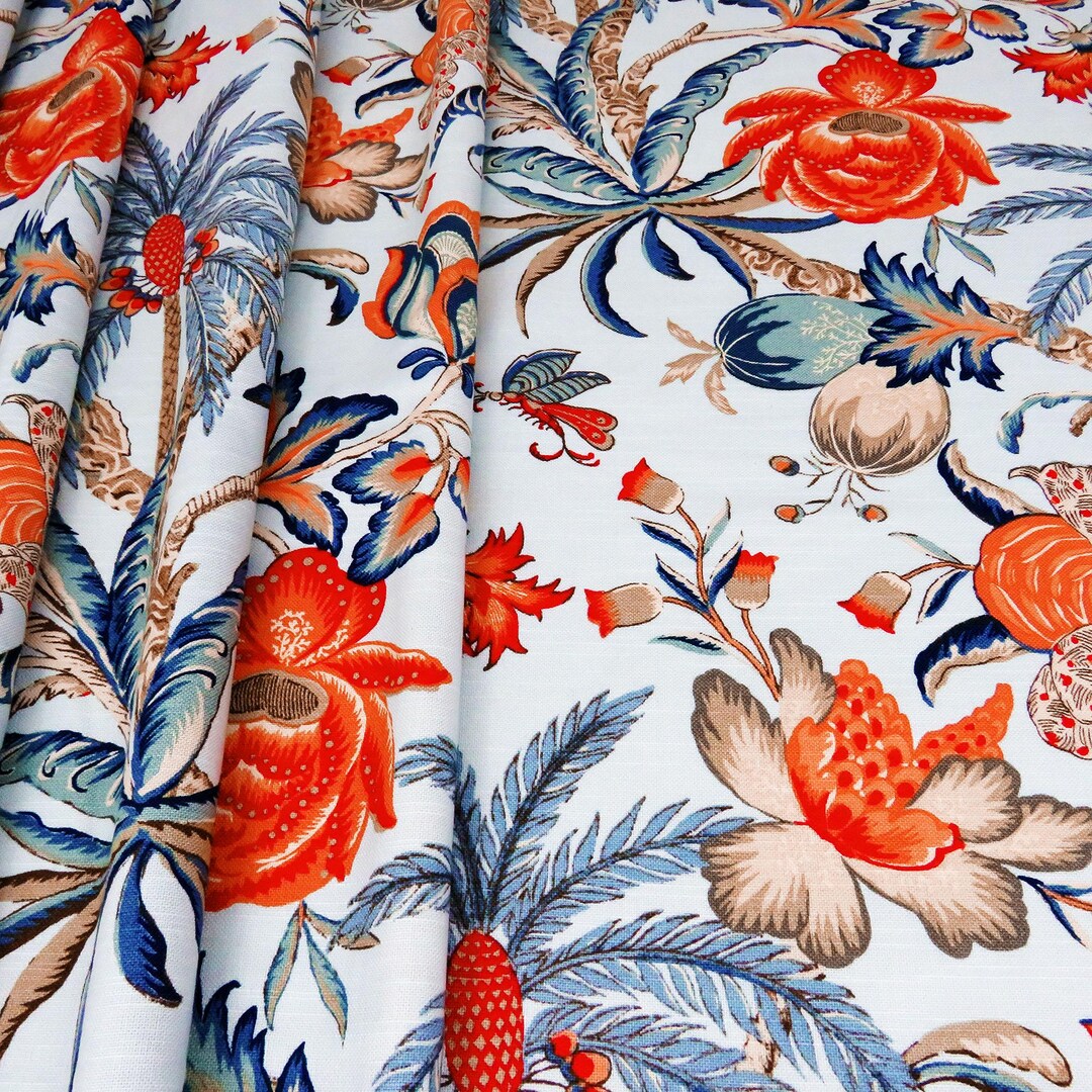 Curtains Rod Pocket Colorful Floral Printed Custom, Living Room ...