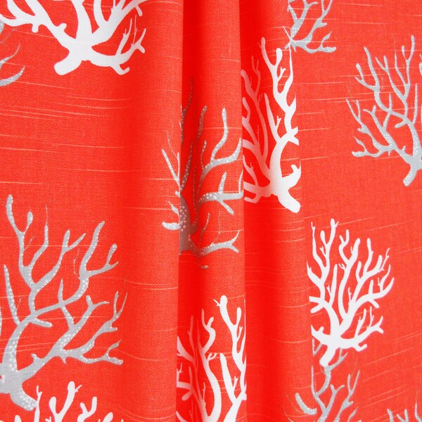 Coral Curtains - Etsy