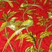 Red Paisley Bird Curtain Panel, Rod Pocket Drapes, Custom Made - Etsy