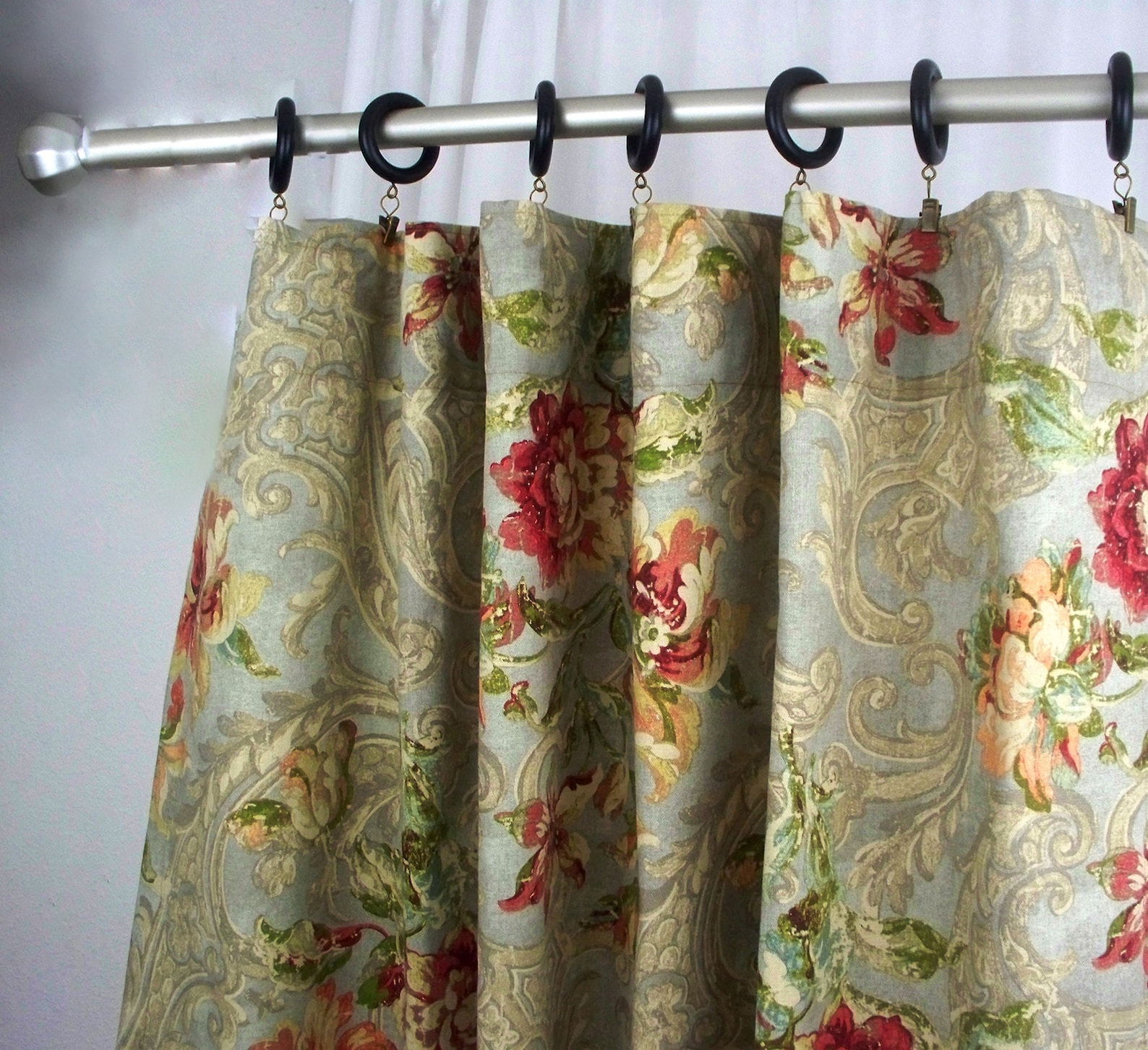Rod Pocket Curtains, Drapery Panels Decor, Window Long Drapes Draperies ...