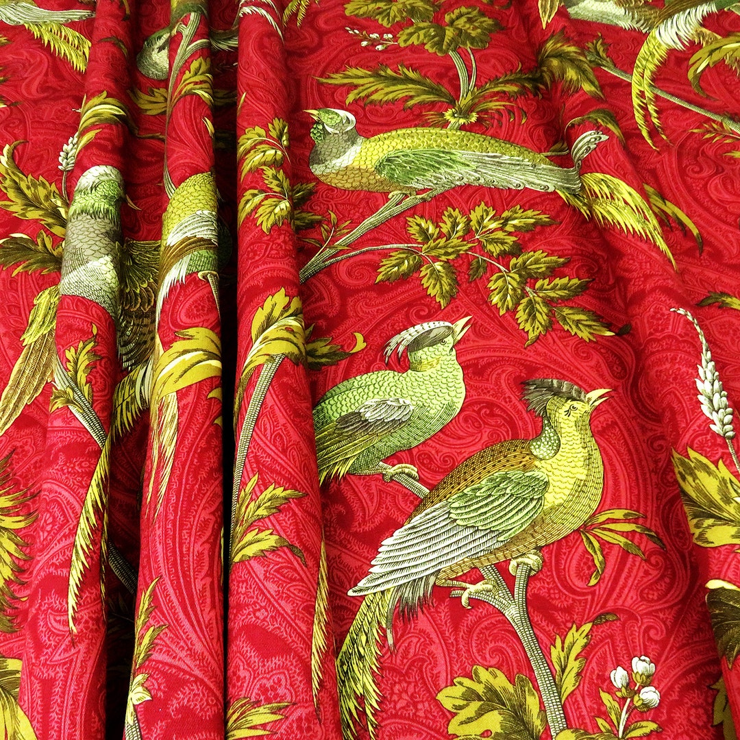 Custom Drapes Panels, Rod Pocket Curtain Panels, Bedroom Curtains, Red ...