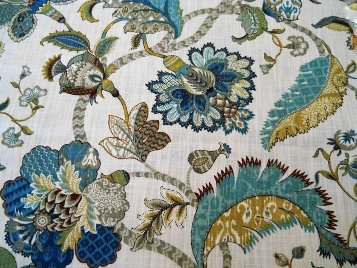 Windows Valances 2 Custom Panels Window Treatments Teal Blue - Etsy