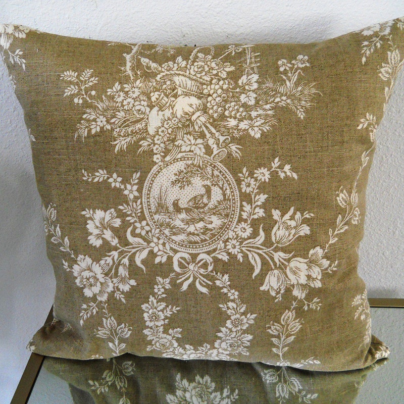 Brown Toile Pillows - Etsy