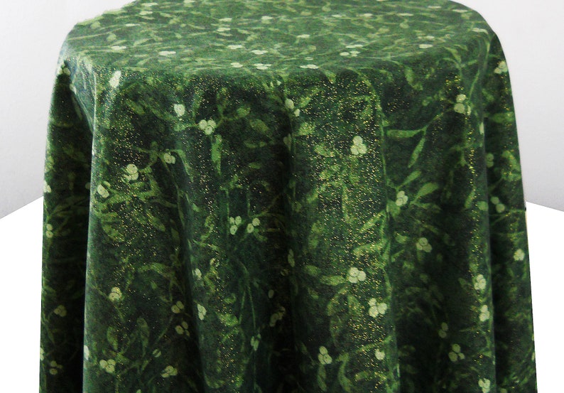 Green Tablecloth Cloth Table, Forest Dark Green Tabletop, Decor ...