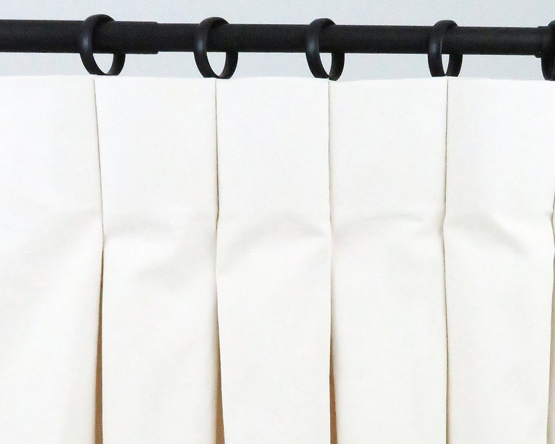 Inverted Box Pleat Curtain Panels Drapery, Window Treatments Living ...