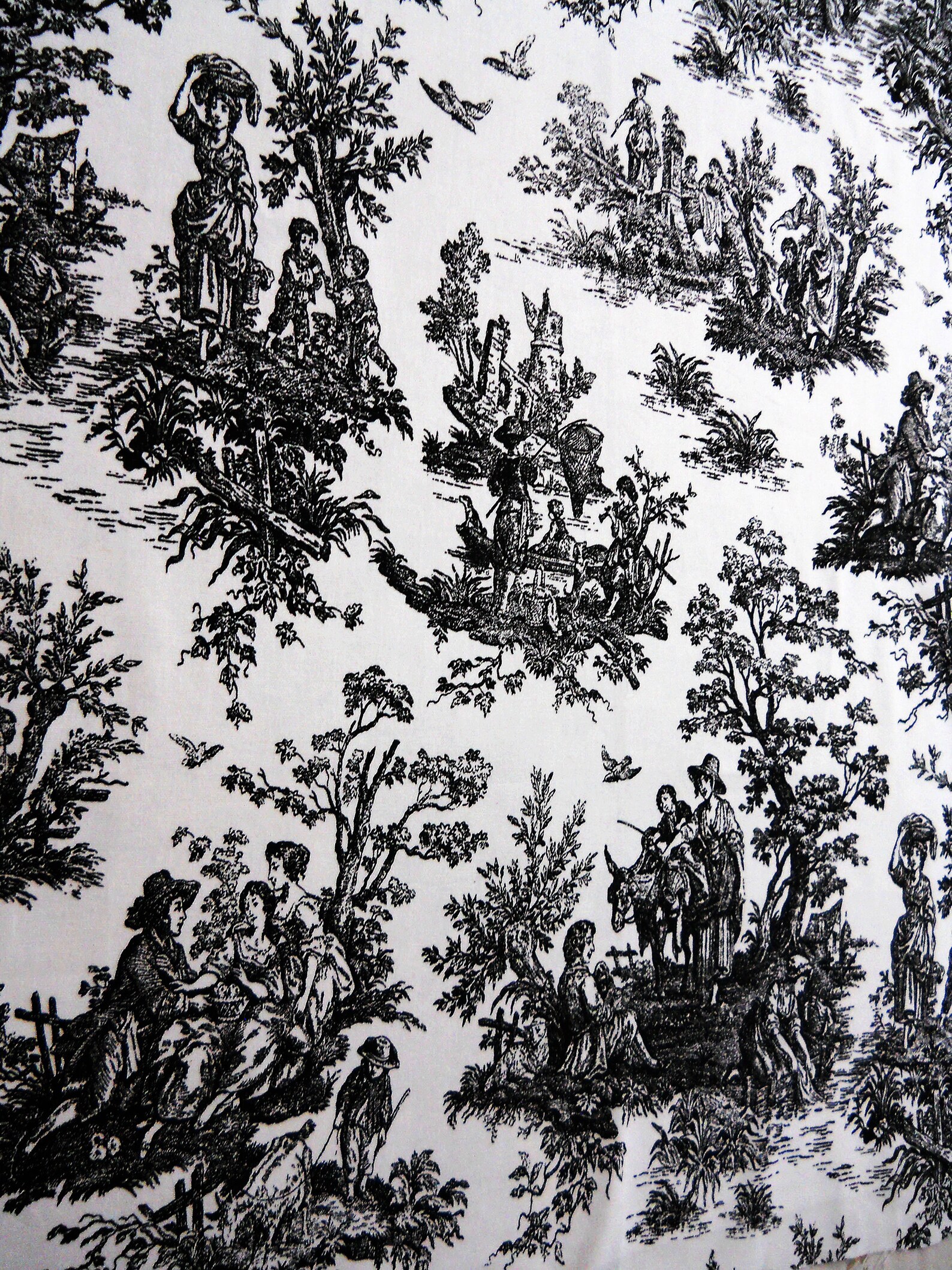 Black Toile Curtains Panels Pair 25 Lined Custom Drapery - Etsy