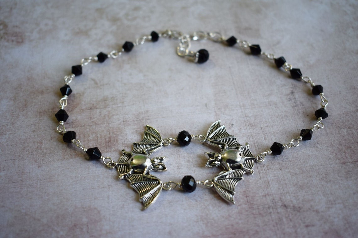 Bat Choker Bat Necklace Gothic Bat Choker Gothic Jewellery - Etsy UK